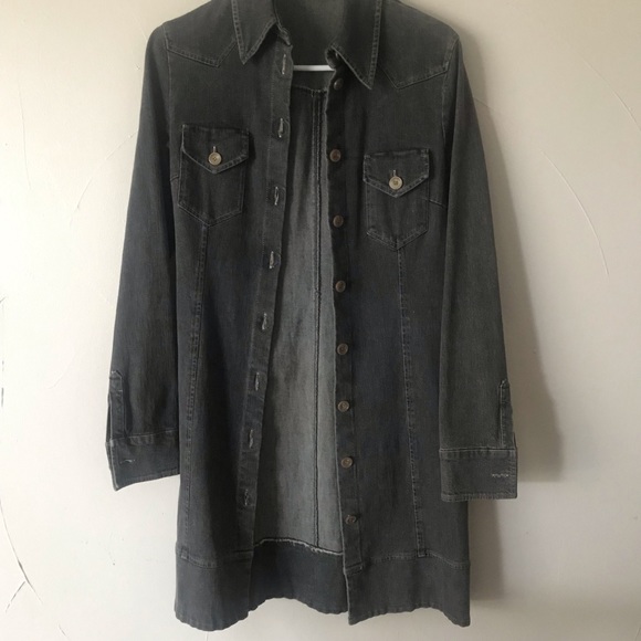 GERMANO ZAMA | Jackets & Coats | Germano Zama Italy Charcoal Denim ...